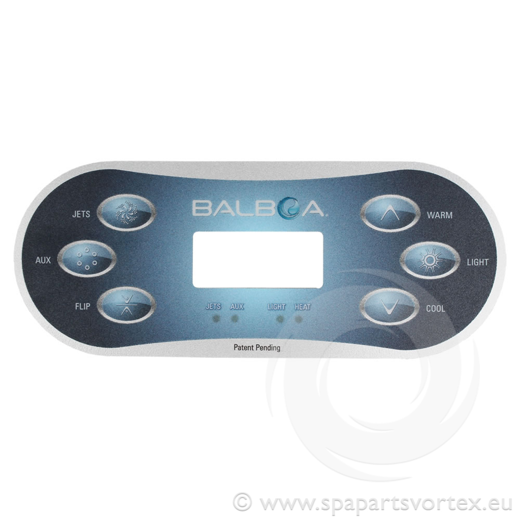 Balboa TP600 Overlay 6 Button (1 Pump With Aux) | VDL